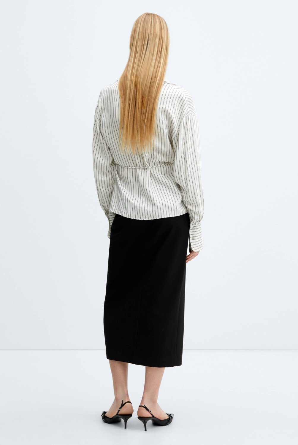 MANGO Blusa Estampado Rayas Mujer Mango | falabella.com