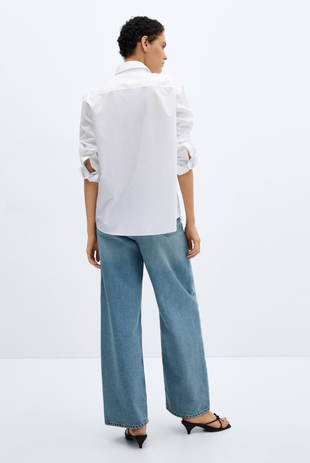 MANGO Blusa Oversize Mezcla Algodón Lyocell Mujer Mango | falabella.com