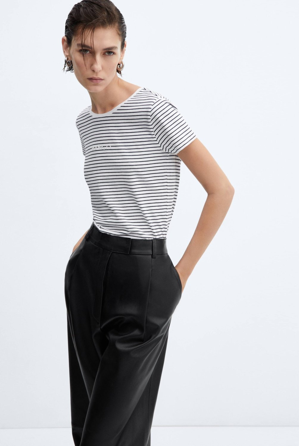 MANGO Polera a Rayas para Mujer Mango | falabella.com