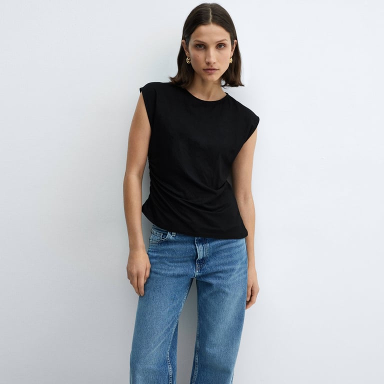 MANGO Top Punto Asimétrico Mujer Mango | falabella.com