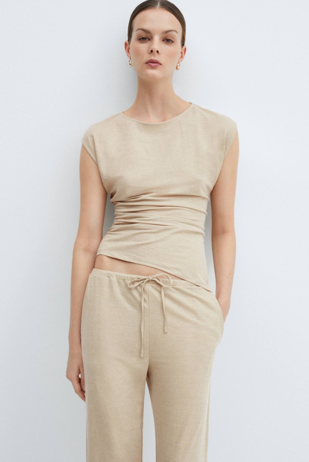 MANGO Top Punto Asimétrico Mujer Mango | falabella.com