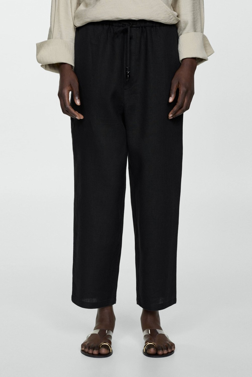 MANGO Pantalón 100% Lino Mujer Mango | falabella.com