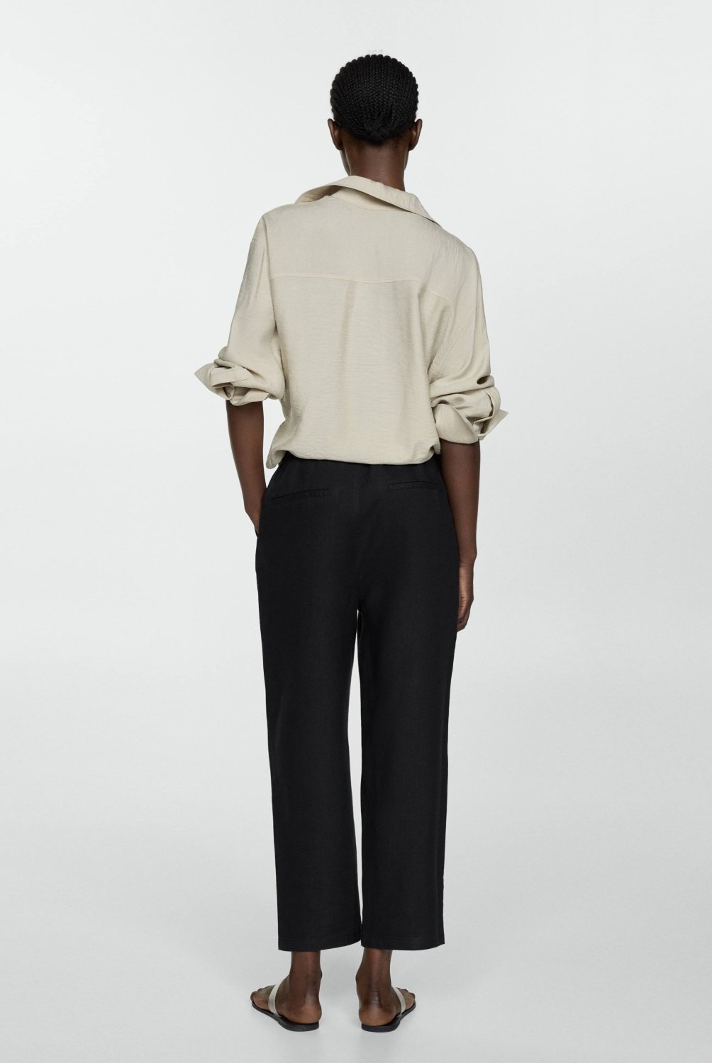 MANGO Pantalón 100% Lino Mujer Mango | falabella.com