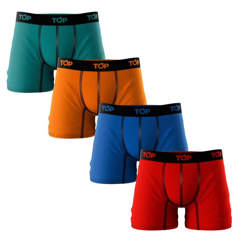 TOP Pack De 4 Boxers Hombre Algodón Top | falabella.com
