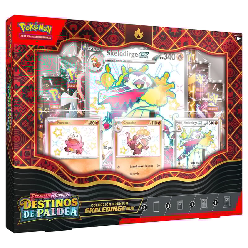 POKEMON Paldean Fates Premium Collection Skeledirge Espa Pokemon ...
