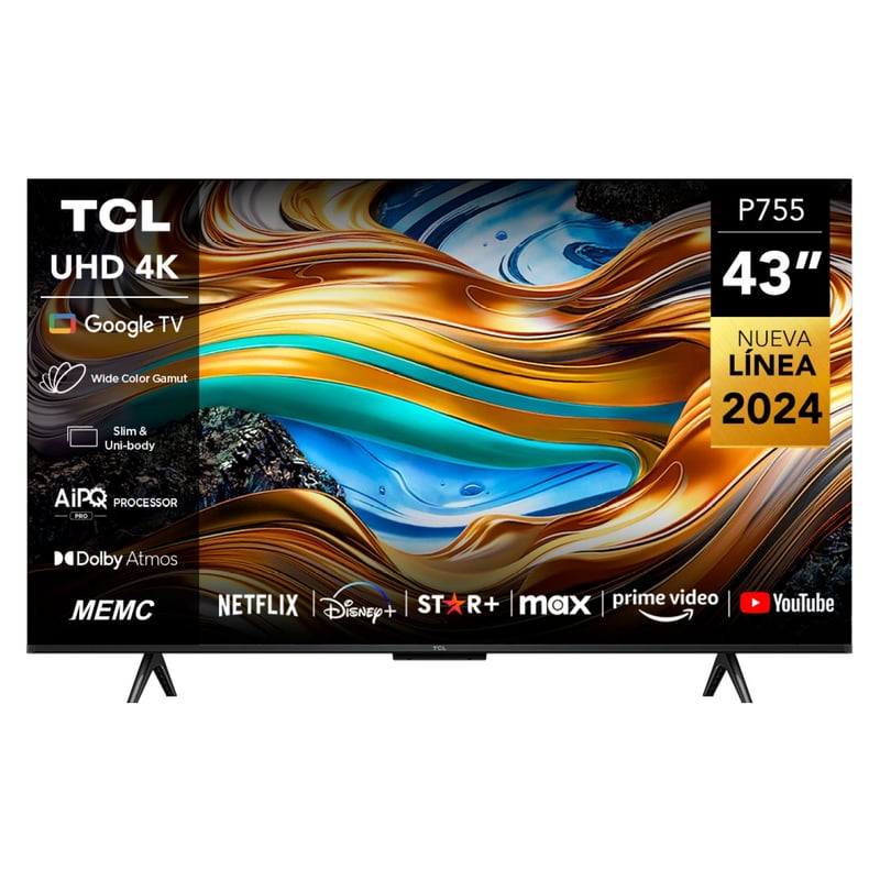 TCL Led Smart Tv 43" Uhd 4K P755 Google Tv Tcl | falabella.com