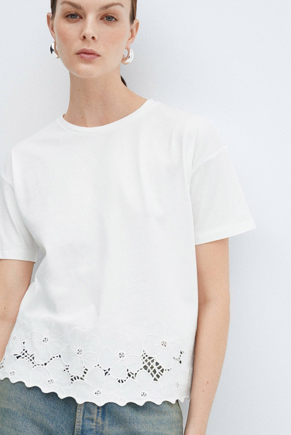 MANGO Polera Rayas Cuello Pico Mujer Mango | falabella.com