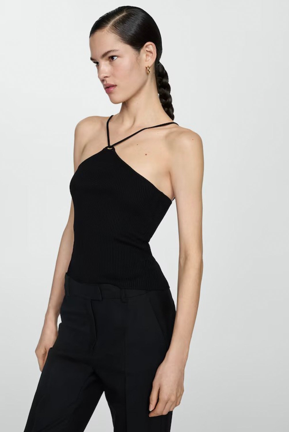 MANGO Top Punto Hilo Metalizado Mujer Mango | falabella.com