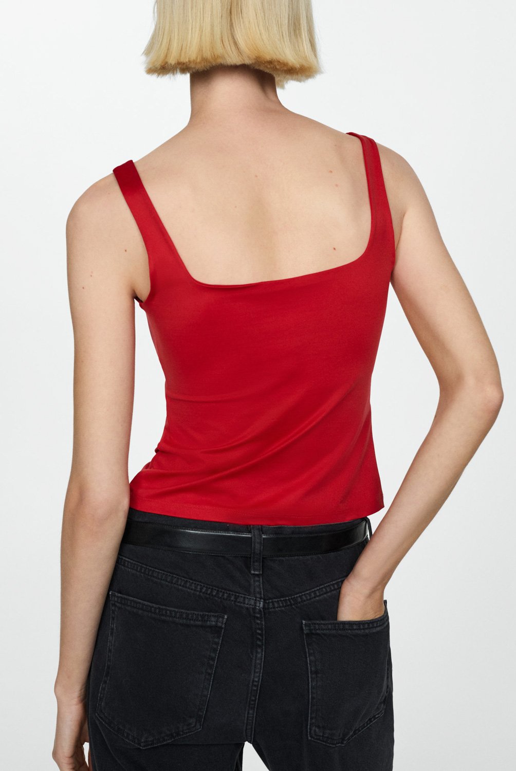 MANGO Top Punto Tirantes Mujer Mango | falabella.com