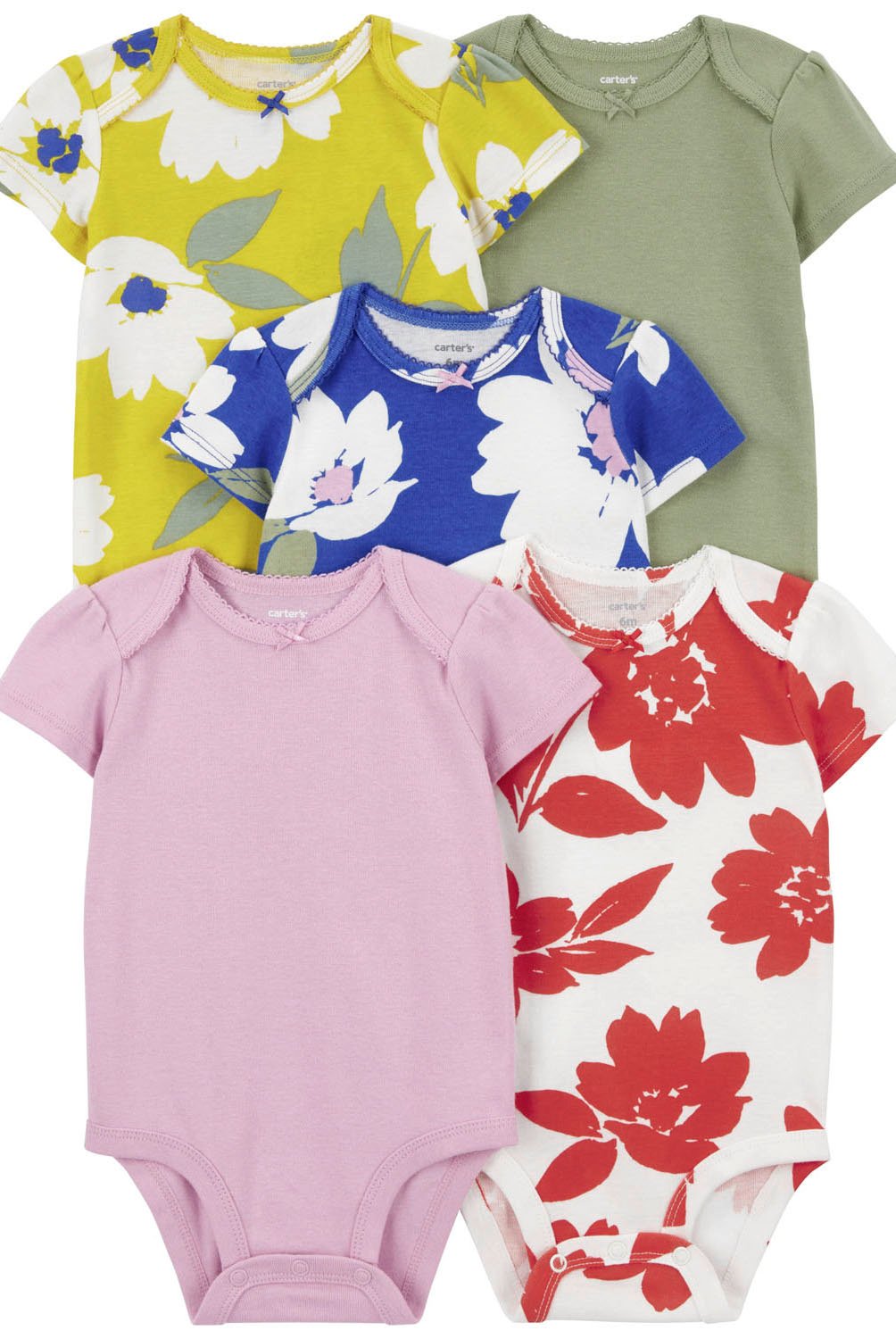 CARTER'S Pack de Bodys Algodón 5 unidades Bebé Niña Carter's ...