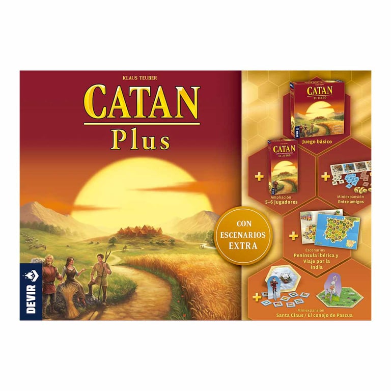 DEVIR Catan Plus 2023 Juego de Mesa Devir | falabella.com
