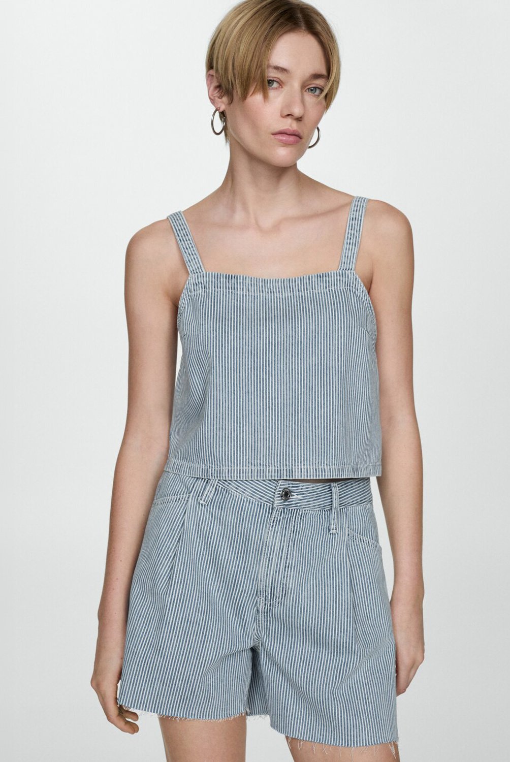 MANGO Top Crop Vaquero Mujer Mango | falabella.com