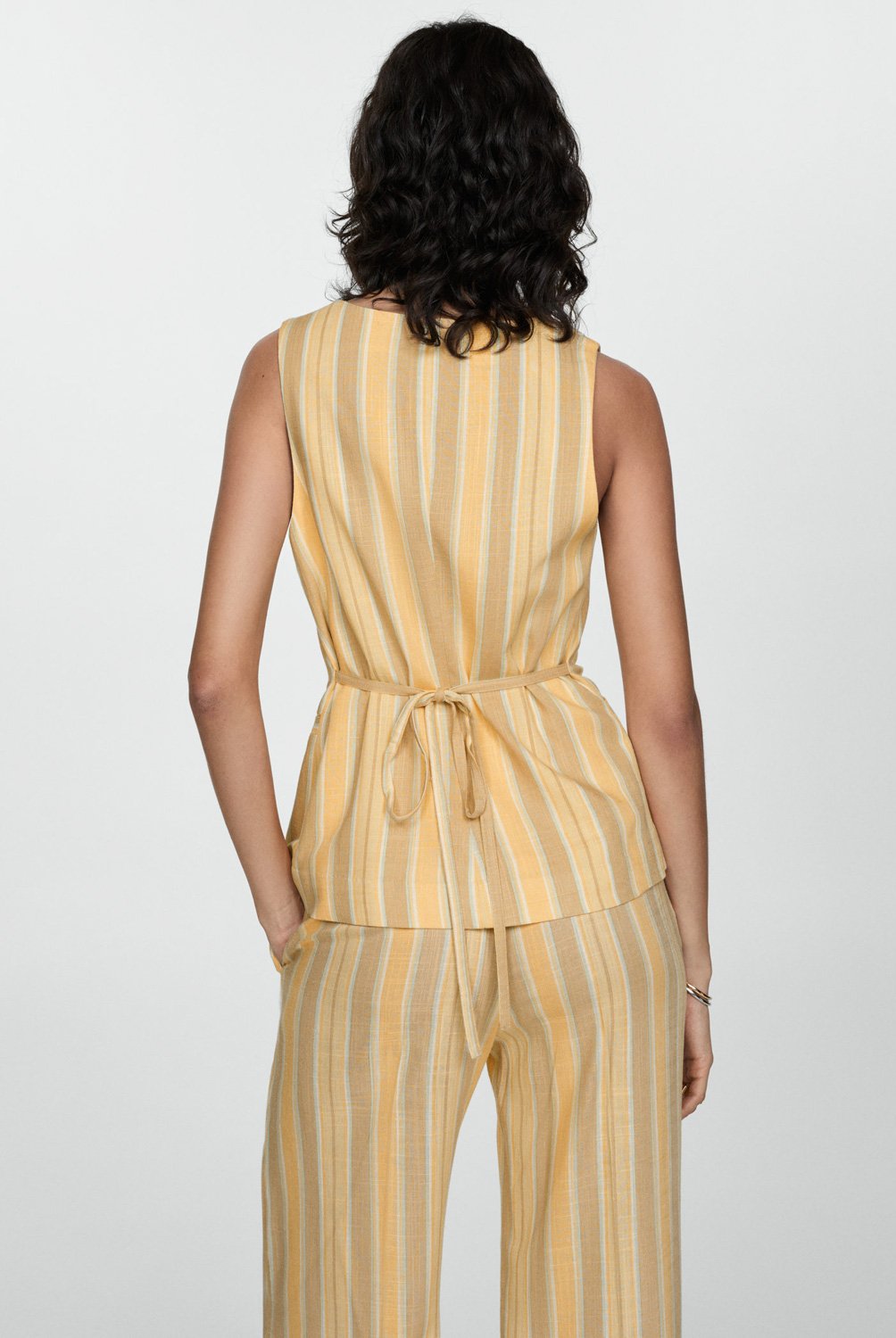 MANGO Polera Rayas Botones Mujer Mango | falabella.com