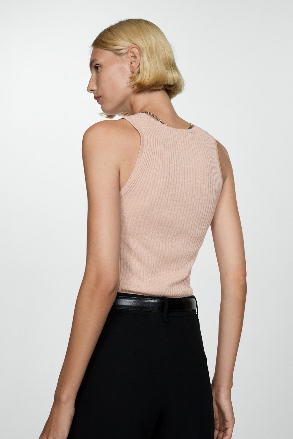 MANGO Top Punto Canalé Mujer Mango | falabella.com