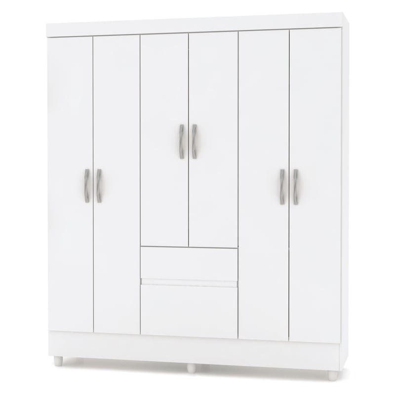 JDO & DESIGN Clóset Ideal 6 Puertas 2 Cajones Blanco Flex Jdo & Design ...