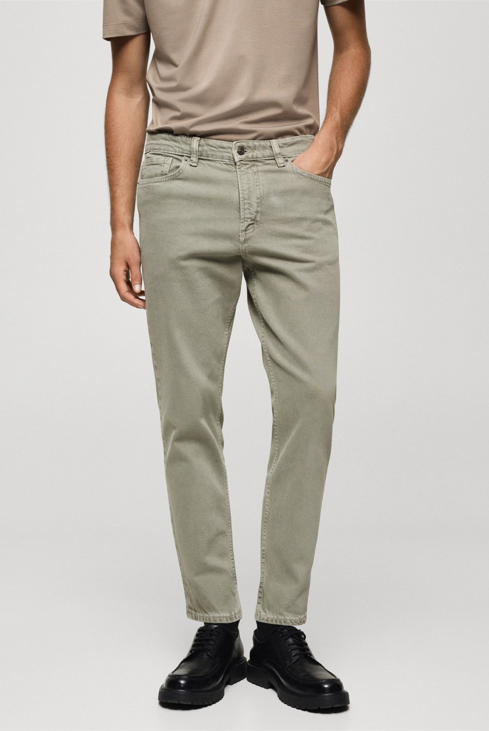MANGO MAN Jeans Benc Tapered Cropped Hombre Mango Man | falabella.com