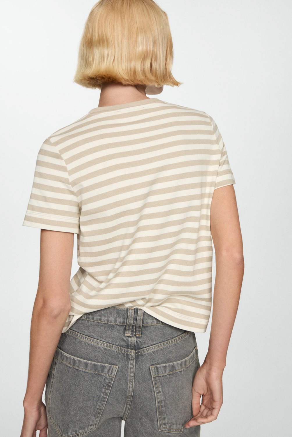 MANGO Polera Algodón Rayas Mujer Mango | falabella.com