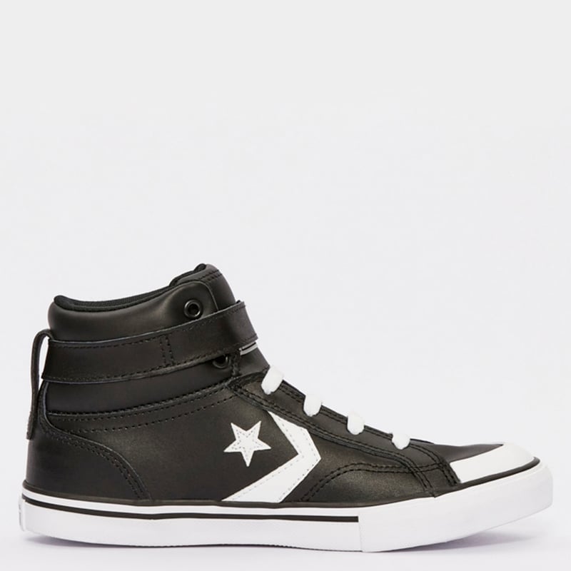 CONVERSE Pro Blaze Strap Zapatilla Urbana Niño Cuero Negro (36 A 40 ...