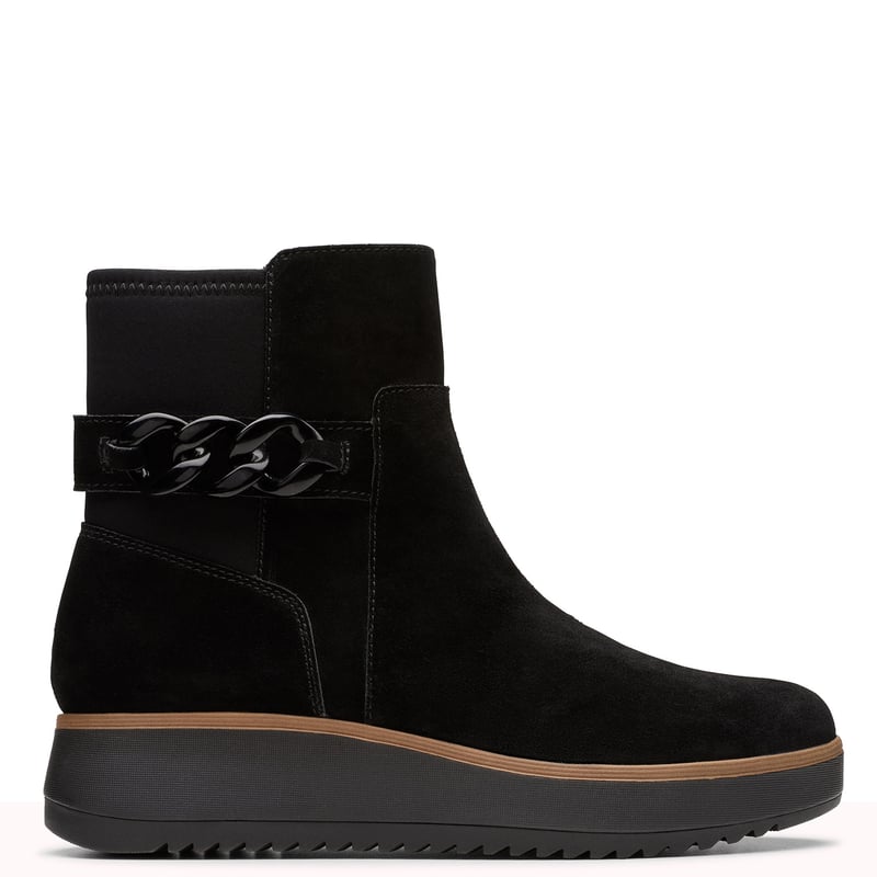 CLARKS Botín Mujer Cuero Negro Clarks | falabella.com