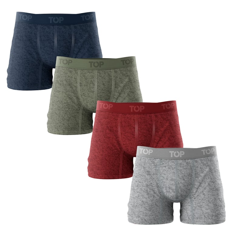 TOP Pack De 4 Boxers Algodón Hombre Top | falabella.com