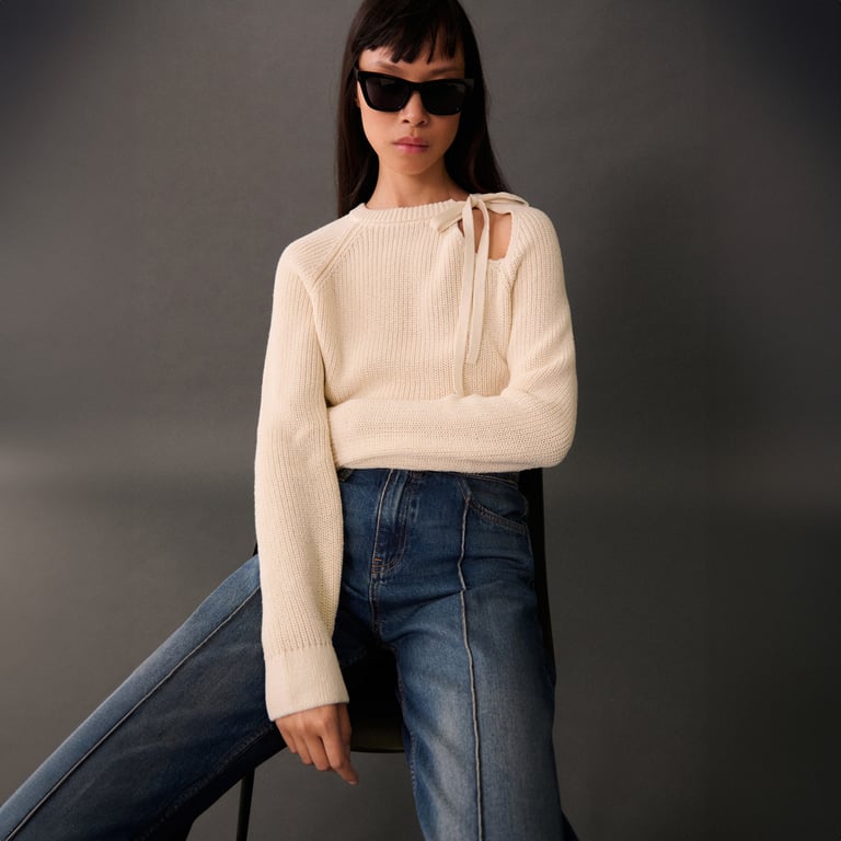 MANGO Sweater Punto Abertura Mujer Mango | falabella.com
