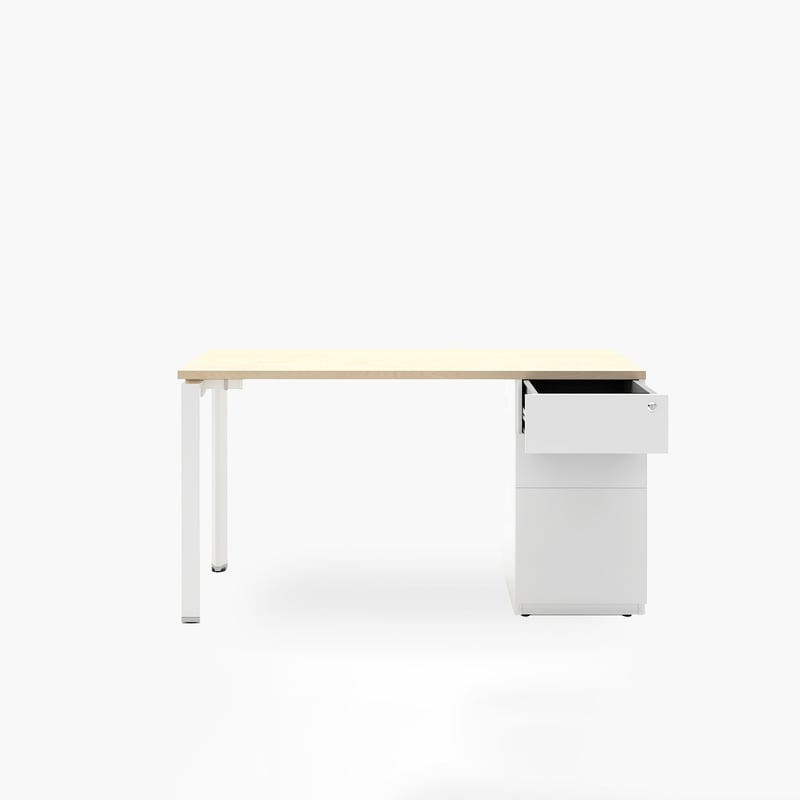 FORM DESIGN Escritorio Neo 3 Cajones Natural/Blanco Form Design ...