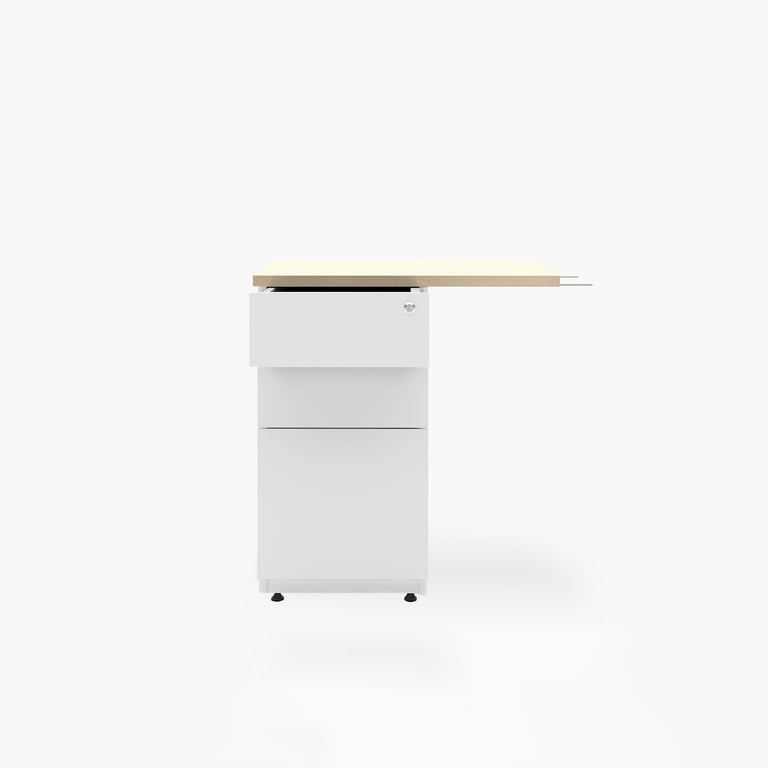 FORM DESIGN Escritorio Neo 3 Cajones Natural/Blanco Form Design ...