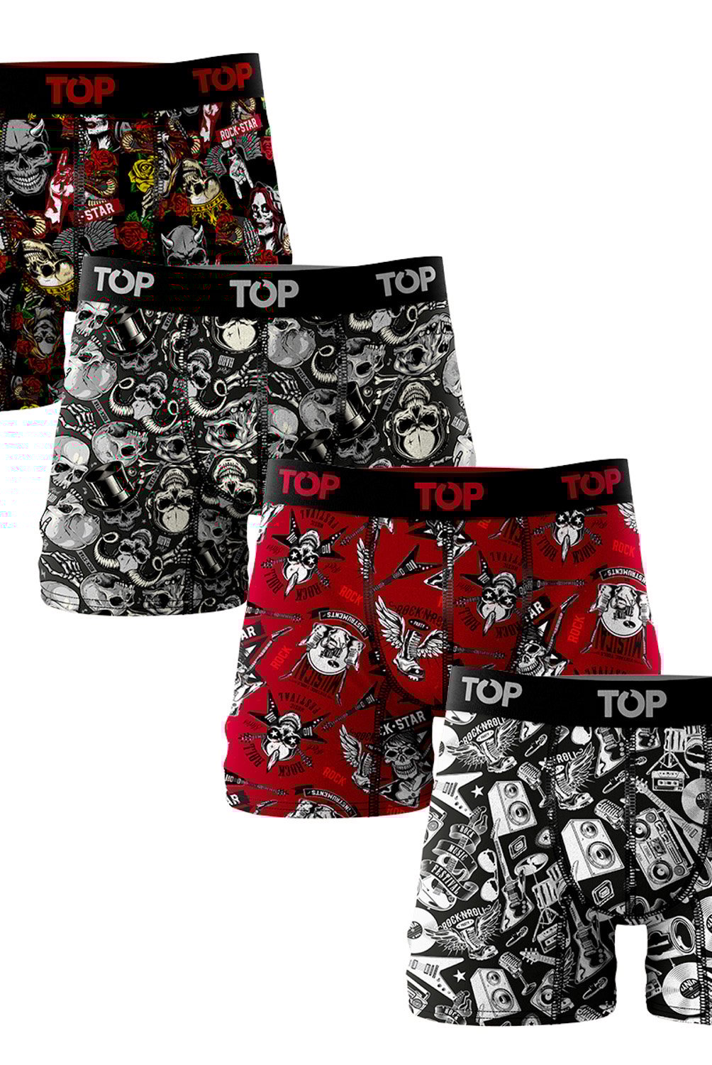 TOP Pack De 4 Boxer Algodón Hombre Top | falabella.com