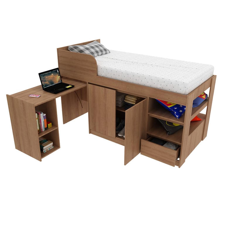 TECNOMOBILI Cama Funcional 1 Plaza Tecnomobili | falabella.com