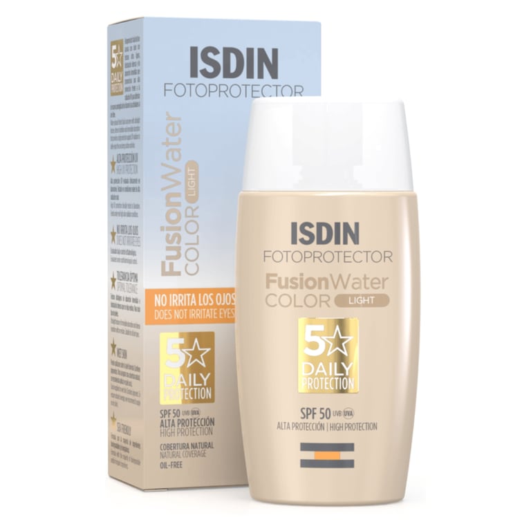 ISDIN Protector Solar Facial Fusion Water Color Light FPS 50 ml Isdin ...