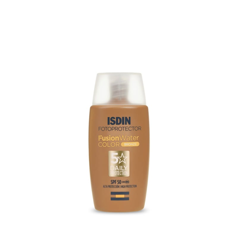 ISDIN Protector Solar Facial Fusion Water Color Bronce FPS 50 50 ml ...
