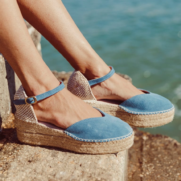 URCO Urco Sandalia mujer cuero azul | falabella.com