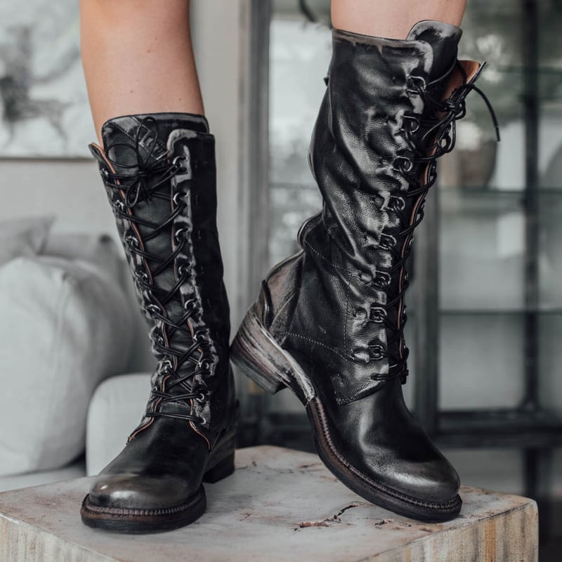 AS 98 Bota Larga Mujer Cuero Negro As 98 | falabella.com