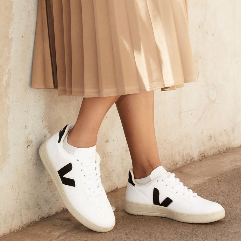 VEJA V-10 Zapatilla Urbana Mujer Cuero Blanco Veja | falabella.com