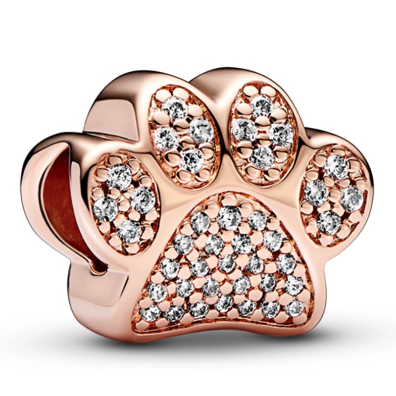 PANDORA Charm Rose Huella de pata brillante Mujer Pandora | falabella.com