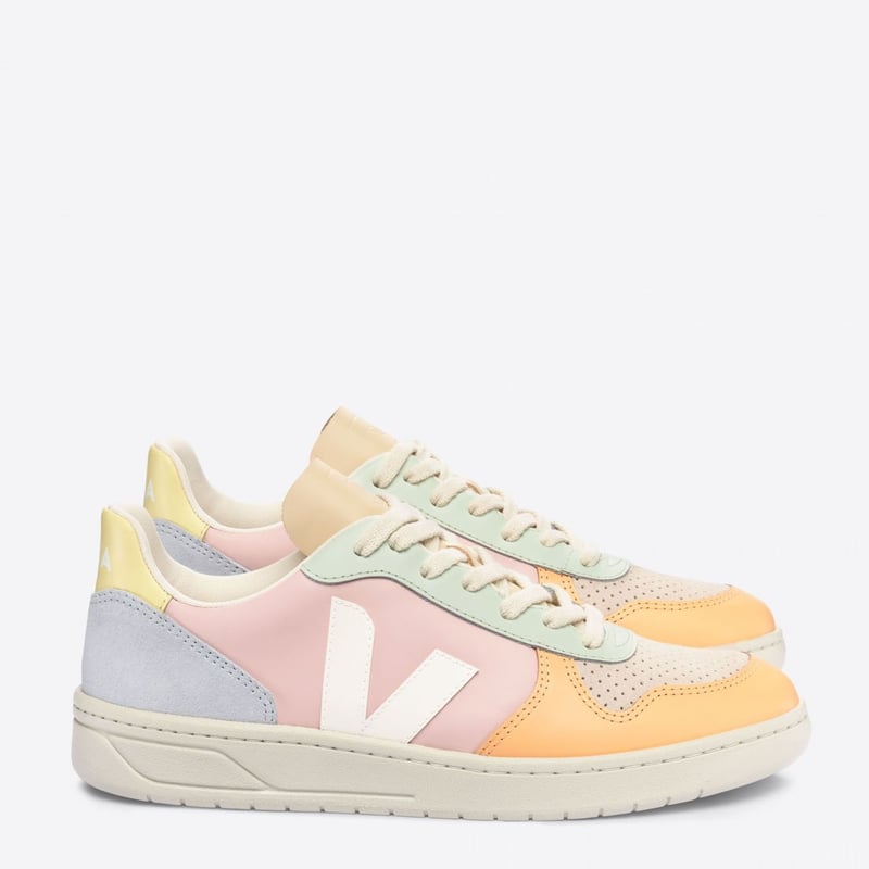 VEJA V-10 Zapatilla Urbana Mujer Cuero Azul Veja | falabella.com