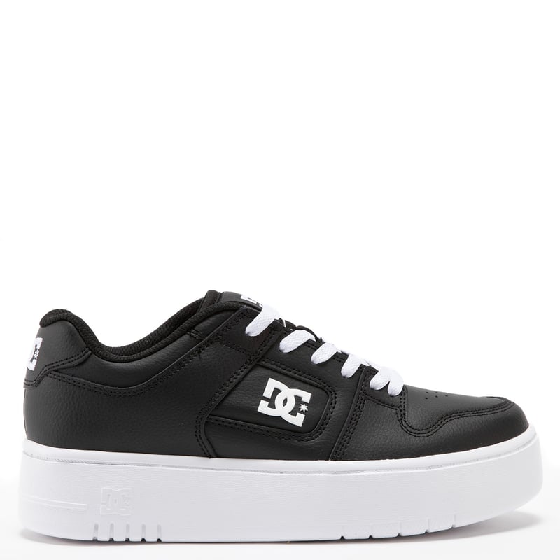 DC SHOES Manteca 4 Platform B/W Zapatilla Mujer Cuero Negro Dc Shoes ...