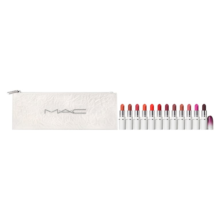 MAC Set de Labiales M∙A∙C Lips By The Dozen Mini Powder Kiss Lipstick x ...
