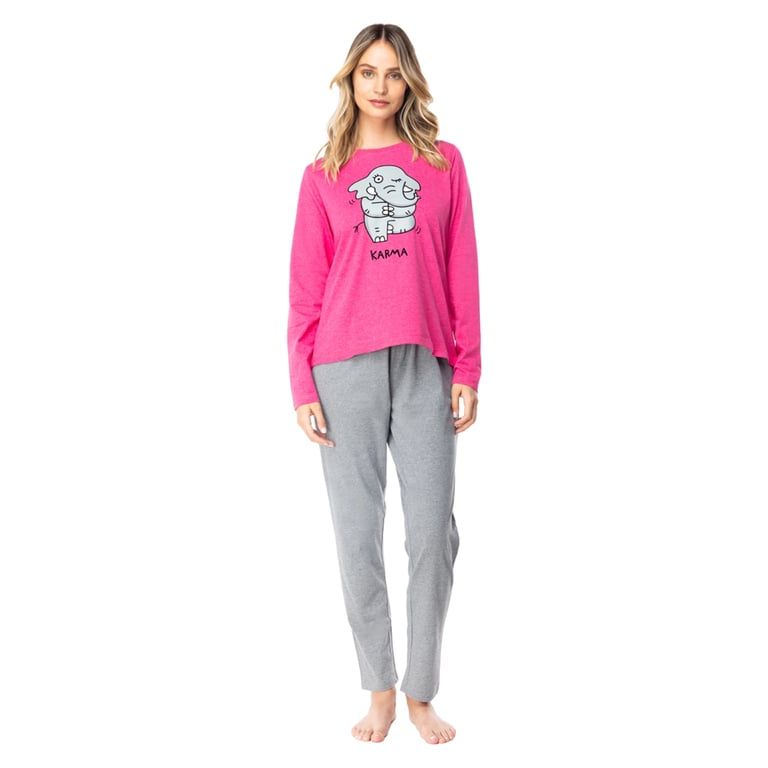 TOP Pijama Manga Larga Mujer Top | falabella.com
