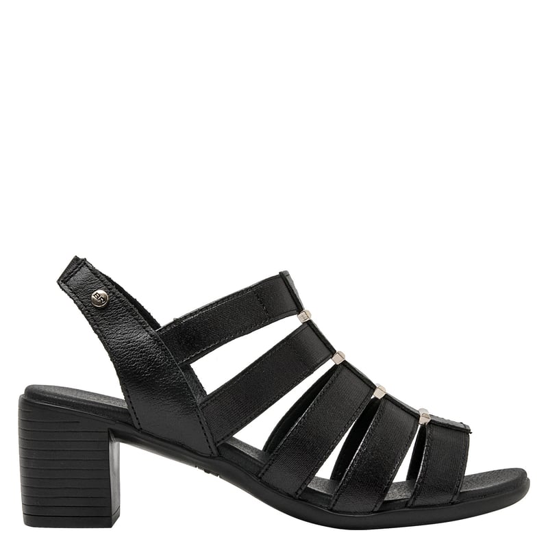 BRUNO ROSSI Sandalia Mujer Cuero Negro Bruno Rossi | falabella.com