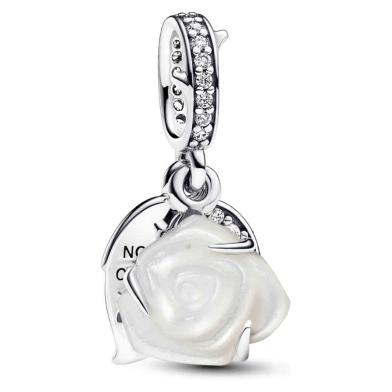 PANDORA Colgante Doble Rosa Blanca Pandora Mujer Pandora | falabella.com