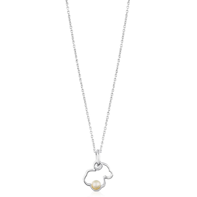 TOUS Collar Silueta De Plata Con Perla Mujer Tous | falabella.com