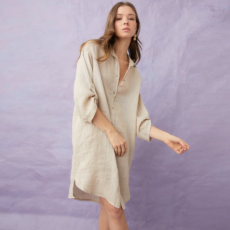 BASEMENT Vestido Corto Lino Italia Mujer Basement | falabella.com