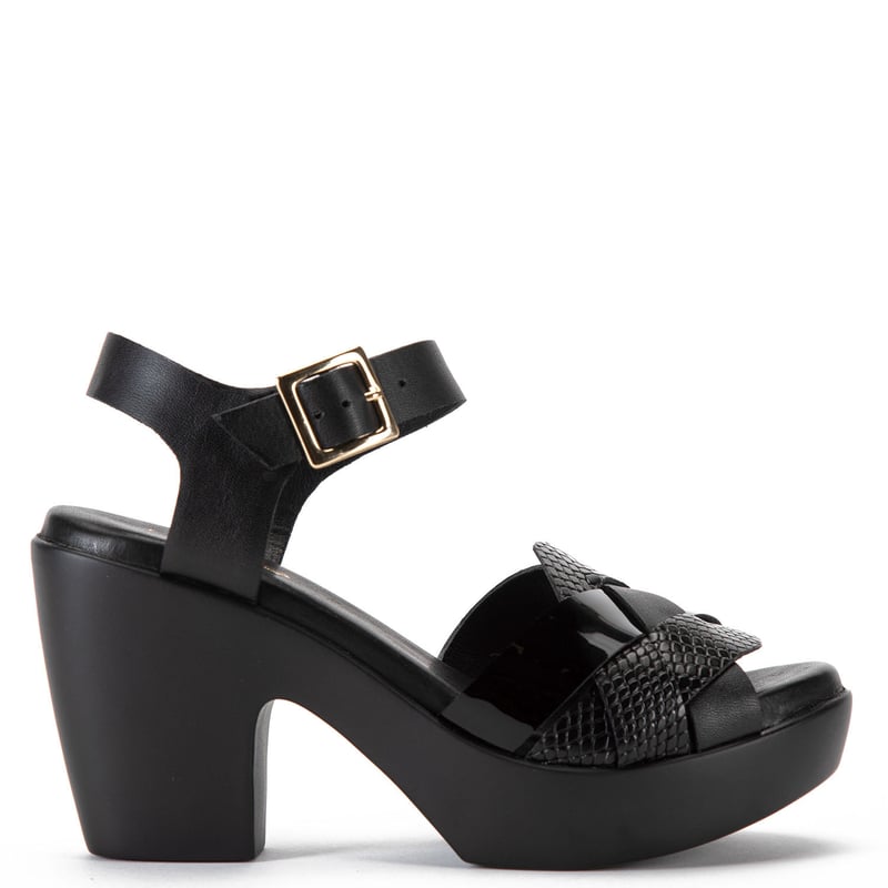 GACEL Sandalia Mujer Cuero Negro Gacel | falabella.com