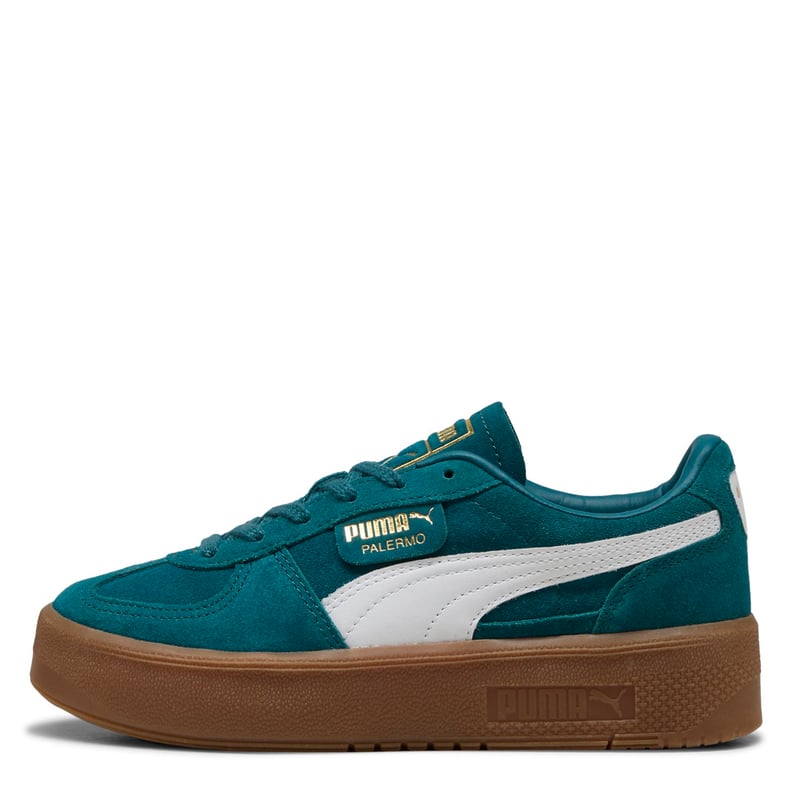 PUMA Palermo Elevata Zapatilla Urbana Mujer Cuero Verde Puma ...