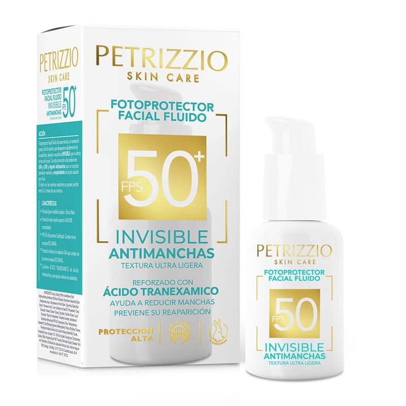 PETRIZZIO Protector Solar Rostro Antimanchas Invisible FPS50 Petrizzio ...