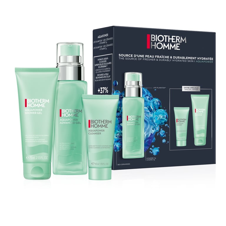 BIOTHERM Set Rutina Hidratante Aquapower Advanced Gel 75 Ml Hombre Biotherm | falabella.com