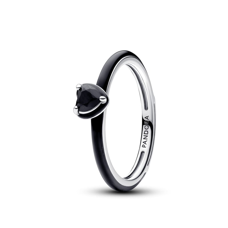 PANDORA Anillo Corazon Chakra Negro Mujer Pandora | falabella.com