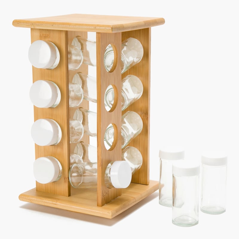MICA Rack 16 Especieros Bamboo Mica | falabella.com