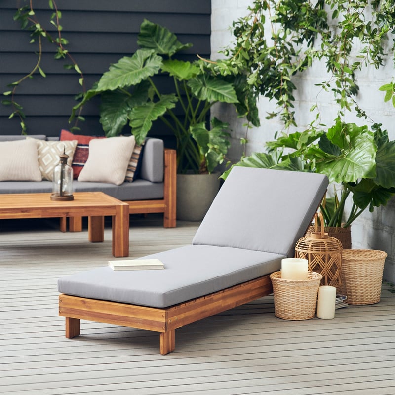 BASEMENT HOME Reposera De Terraza Reclinable Madera Santa Mónica ...